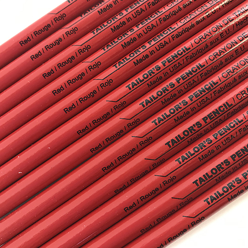 PinPoint Embroidery Parts & Supplies: Red Tailor's Pencil 1 Dozen