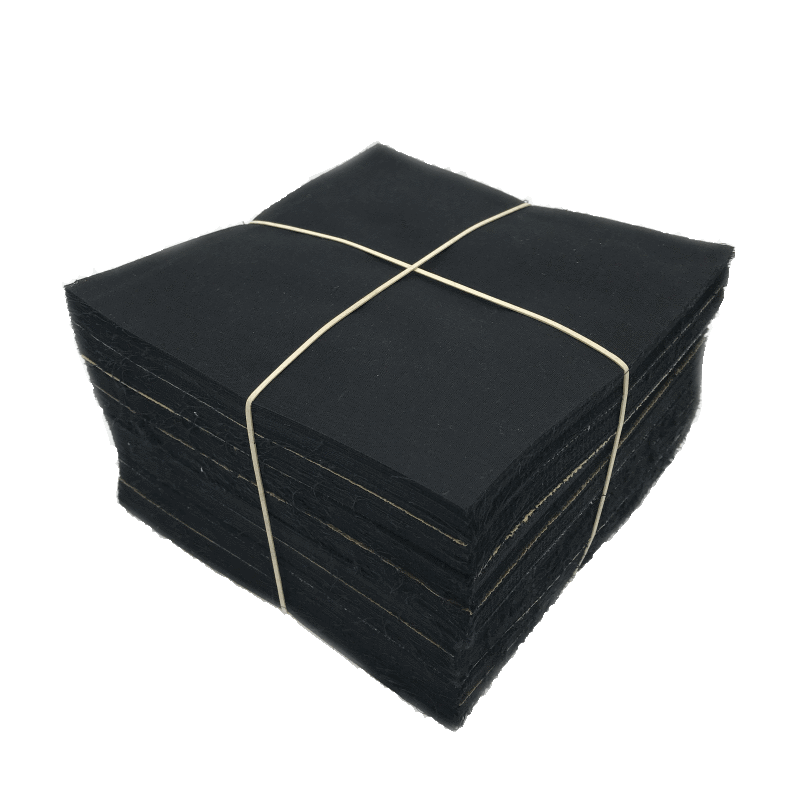 7" x 7" Pre-Cut Sheets Woven Backing - Black: PinPoint International