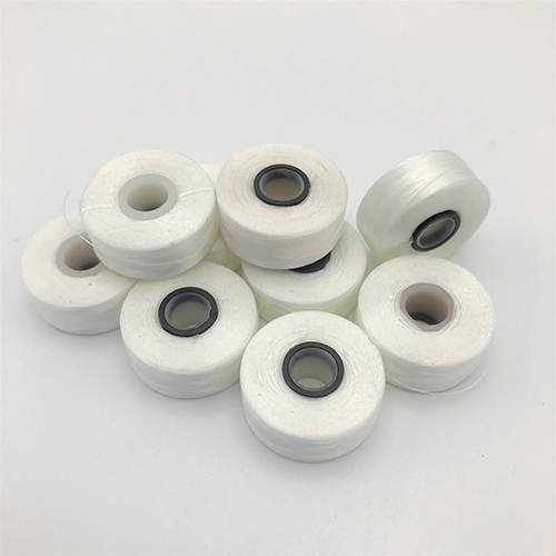 Magnetic Core Style L White Polyester Bobbins - 148 yards per bobbin ...